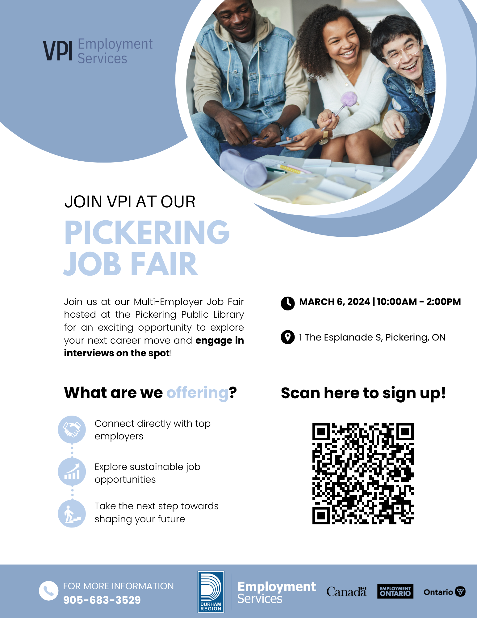 VPI Employment Services Job Fair | Pickering Public Library